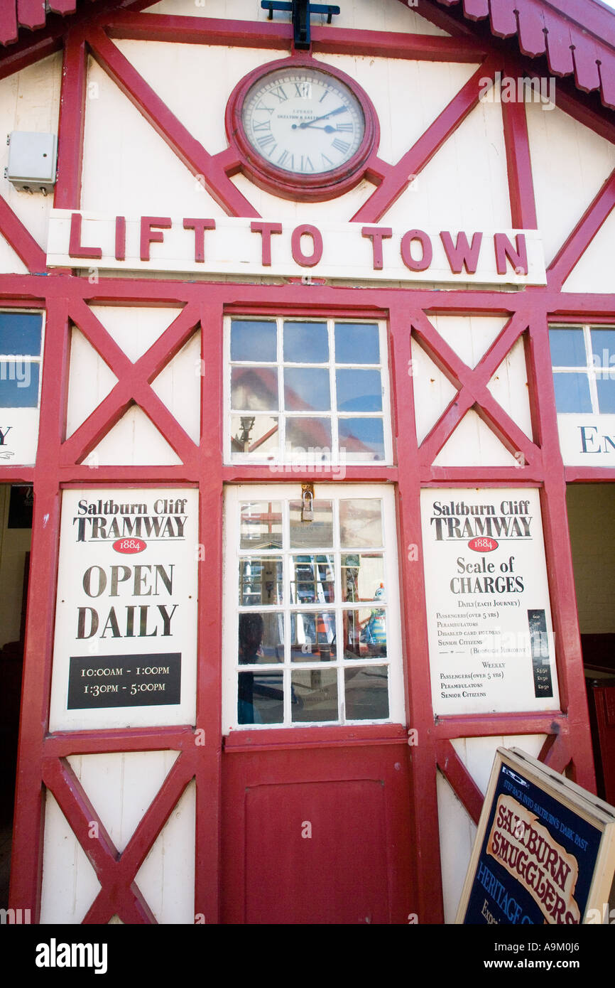Bottom Kiosk Cliff Lift Saltburn Redcar and Cleveland Tees Valley ...
