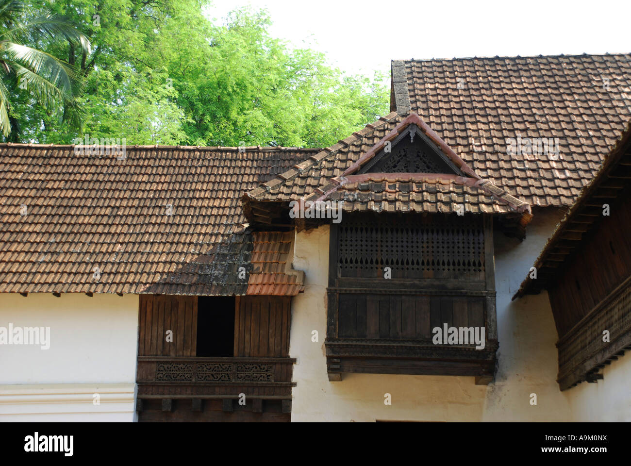 Front view of padmanabhapuram wooden palace Thuckalay Kerala-TAMIL NADU ...
