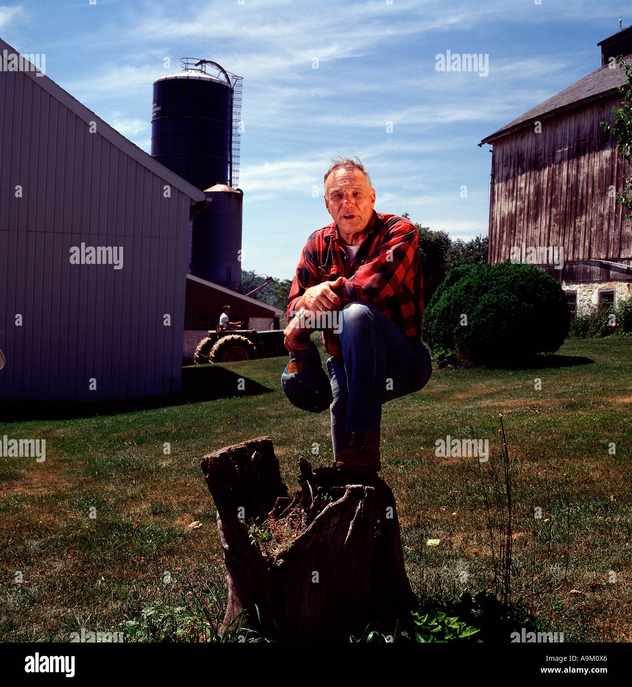 farmer farm Lancaster PA Pennsylvania barn silo barnyard tractor rural ...