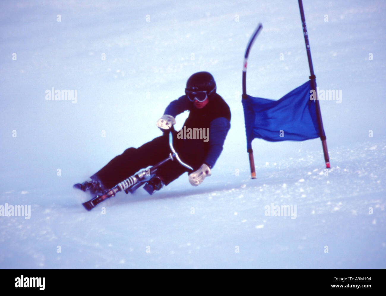 Ski bob slalom training kitzsteinhorn Kaprun Zell am Zee Salzburgerland ...