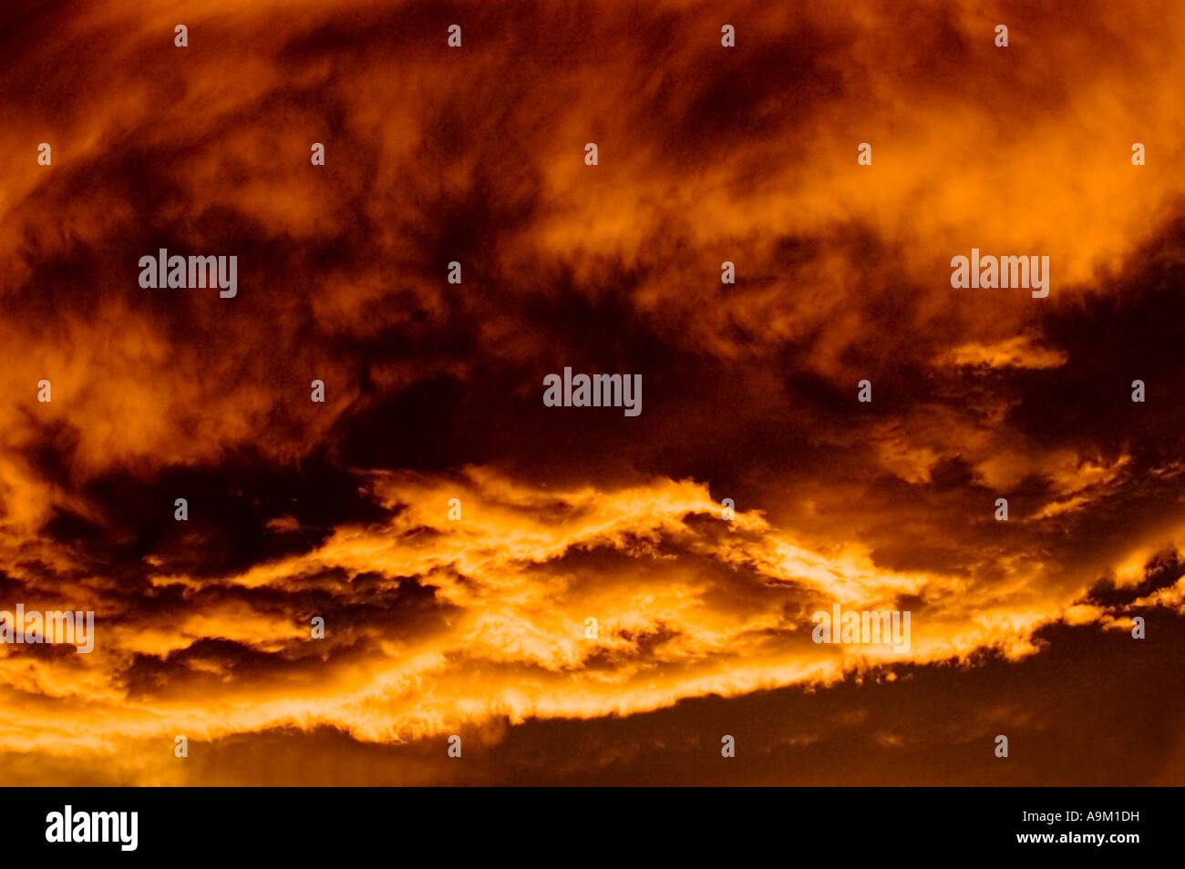 clouds at sunset with intense color Stock Photo - Alamy