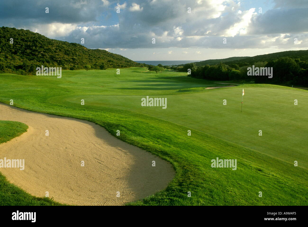 Pevero Golf Course Sardinia Italy 9th Hole Stock Photo - Alamy