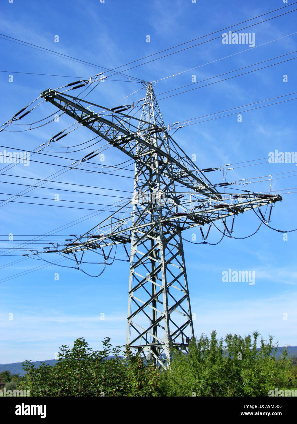 POWER SUPPLY energy strom stream current branch connection landscape ...
