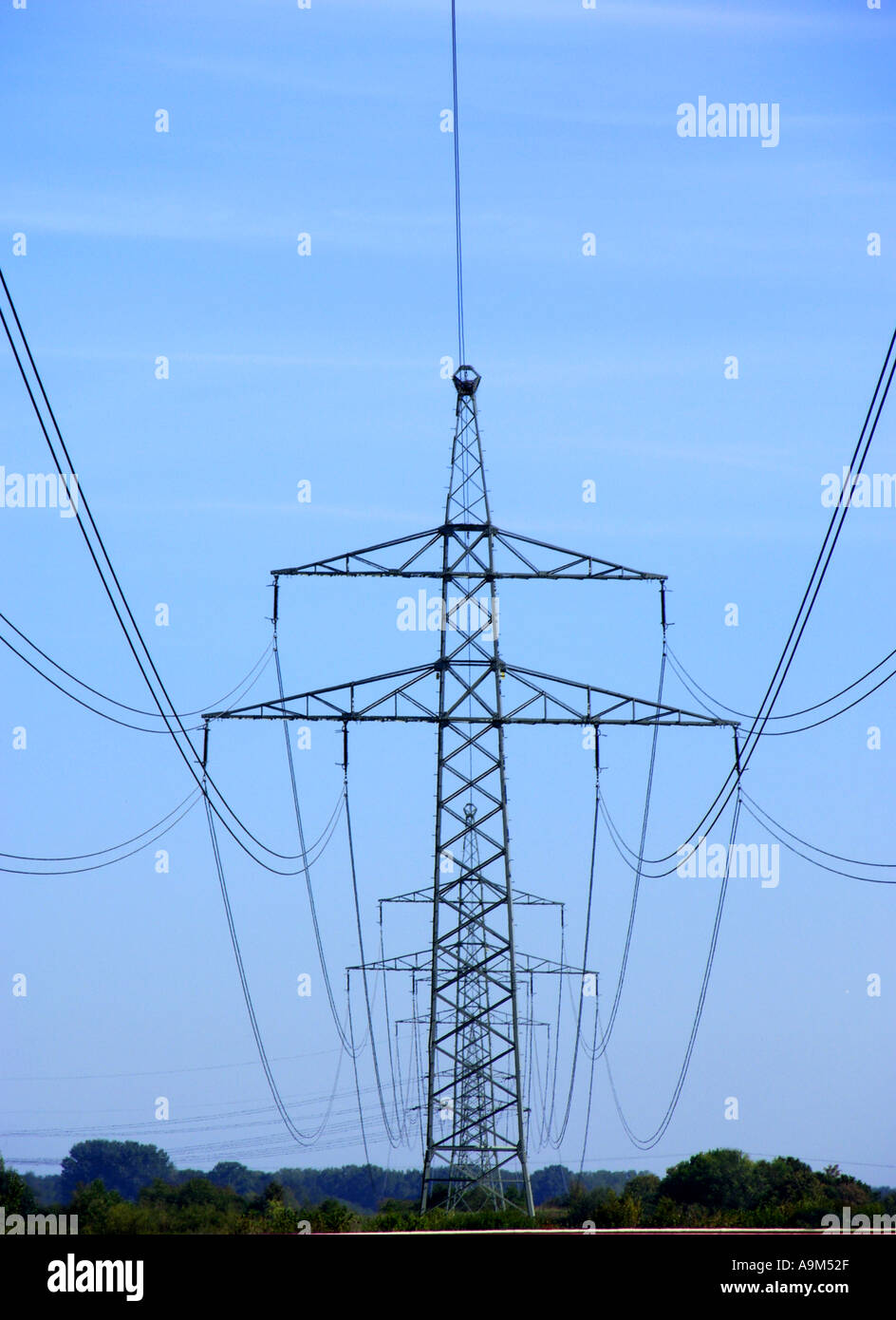 POWER SUPPLY energy strom stream current branch connection landscape ...