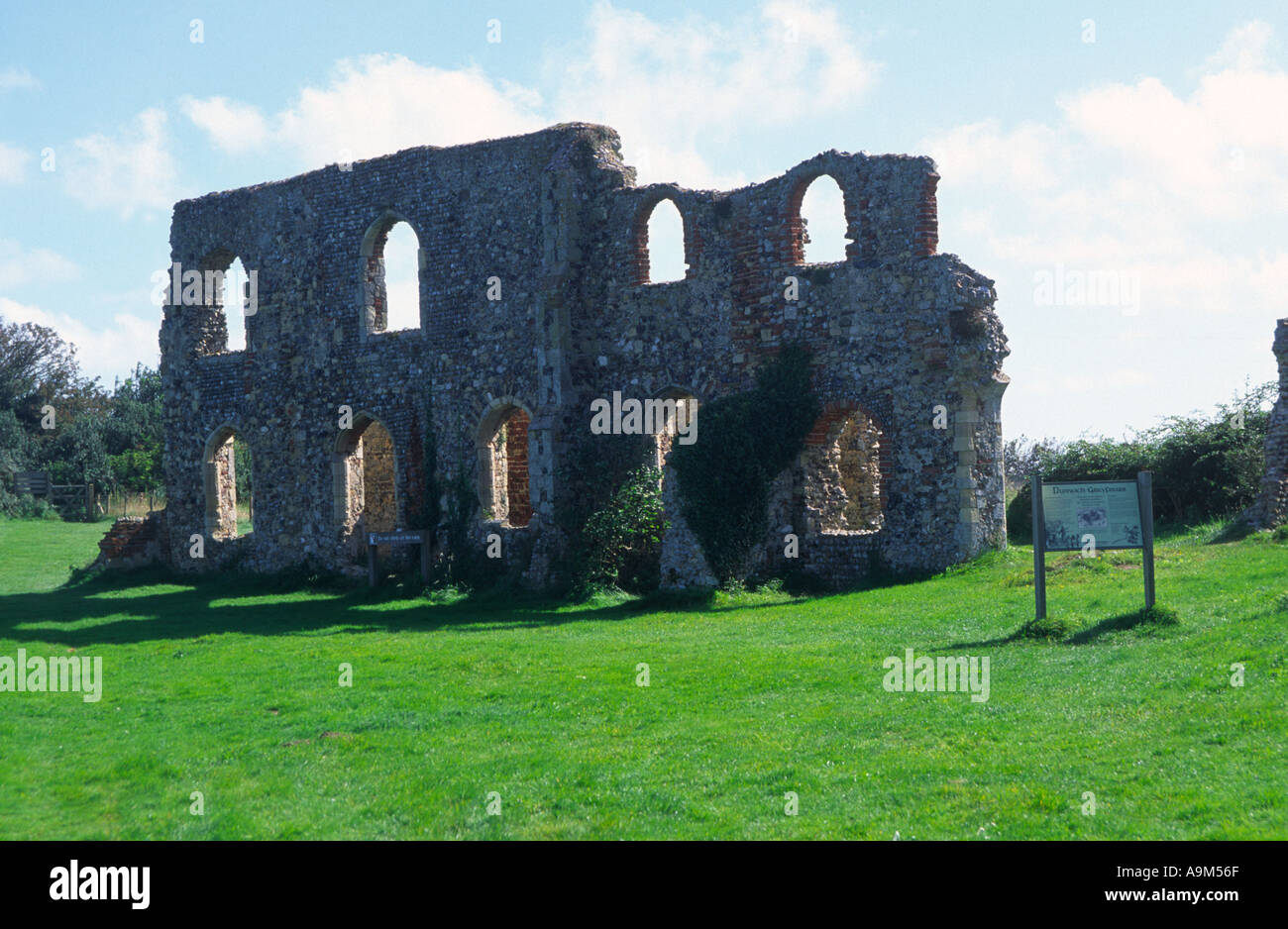 Greyfriars ruins Dunwich Suffolk England Stock Photo - Alamy