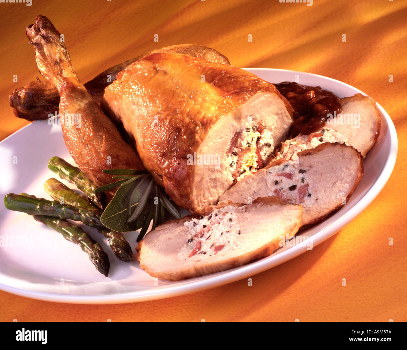 STUFFED ROAST PHEASANT Stock Photo - Alamy