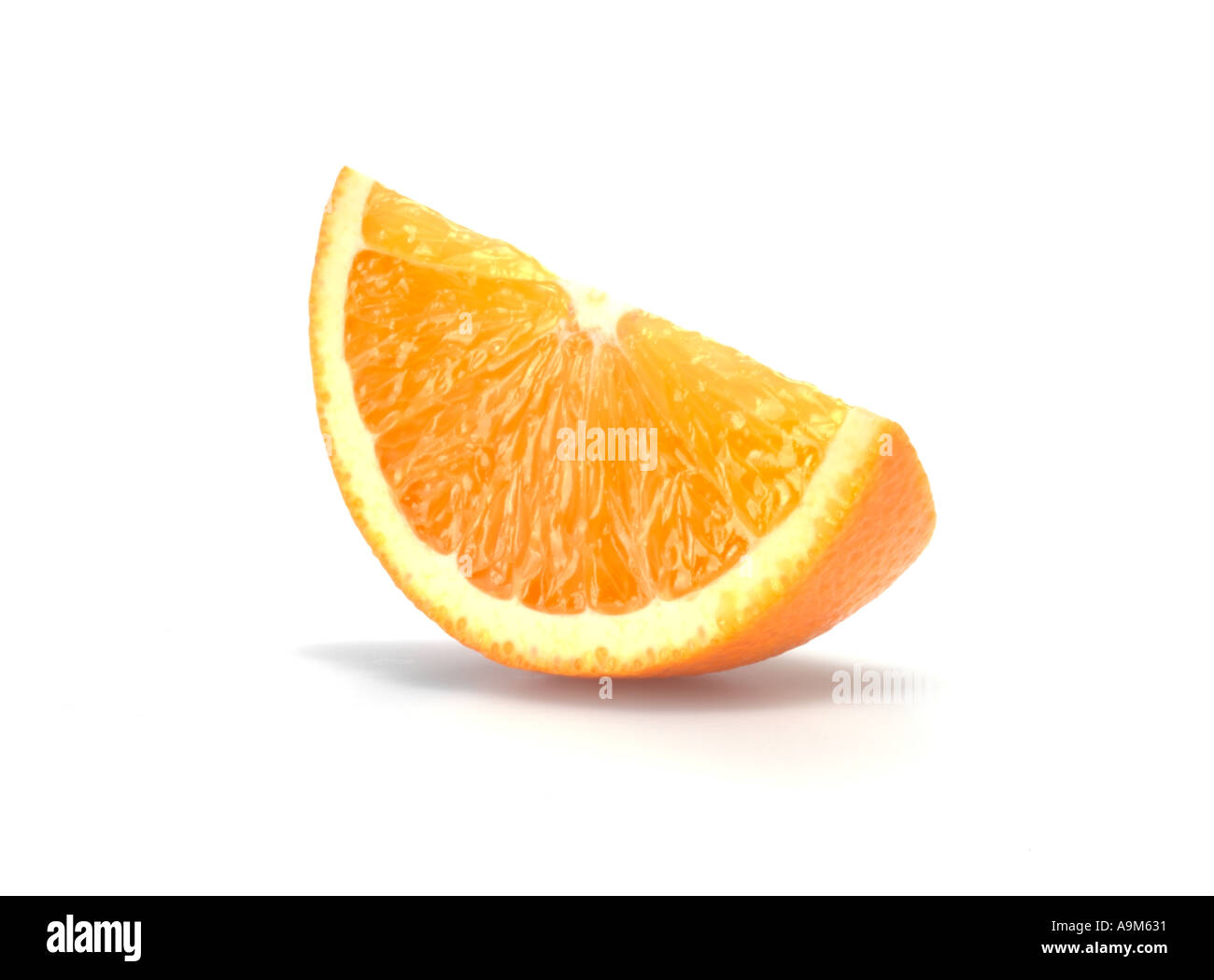 SINGLE ORANGE SLICE Stock Photo - Alamy