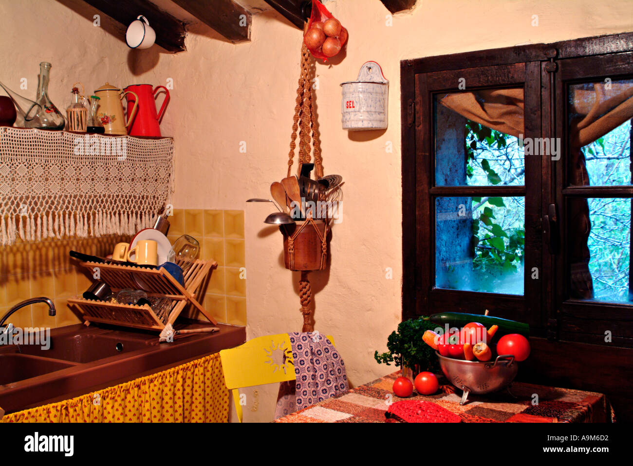 cooking in a country kitchen in France Stock Photo - Alamy