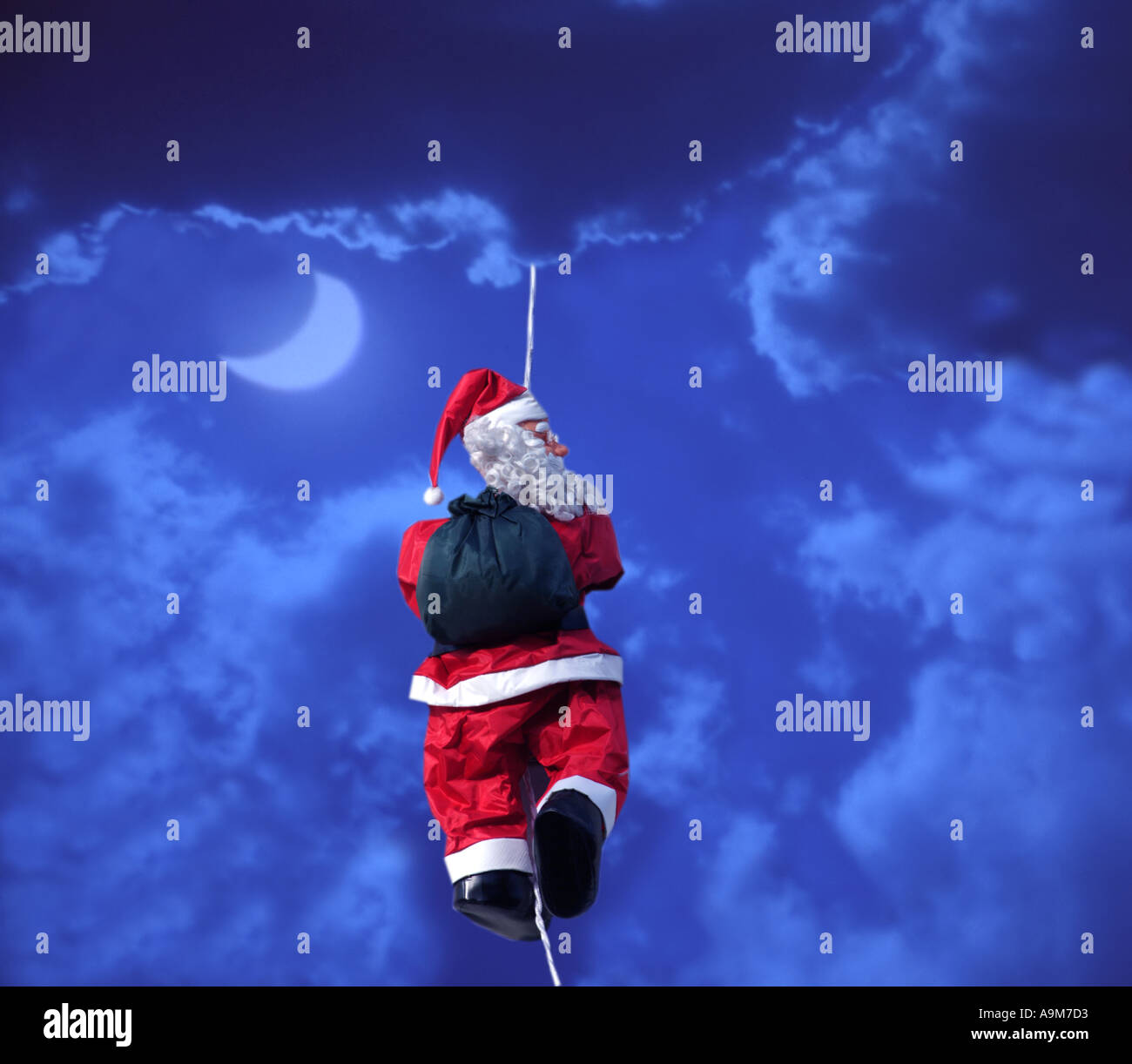 Climbing santa claus hi-res stock photography and images - Alamy