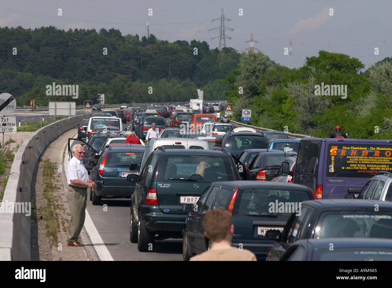 Car traffic jam highway time hi-res stock photography and images - Alamy