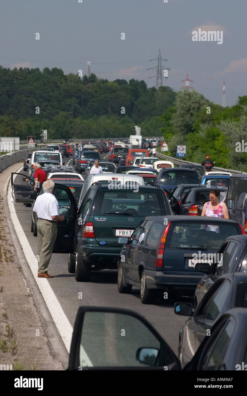 Car traffic jam highway time hi-res stock photography and images - Alamy