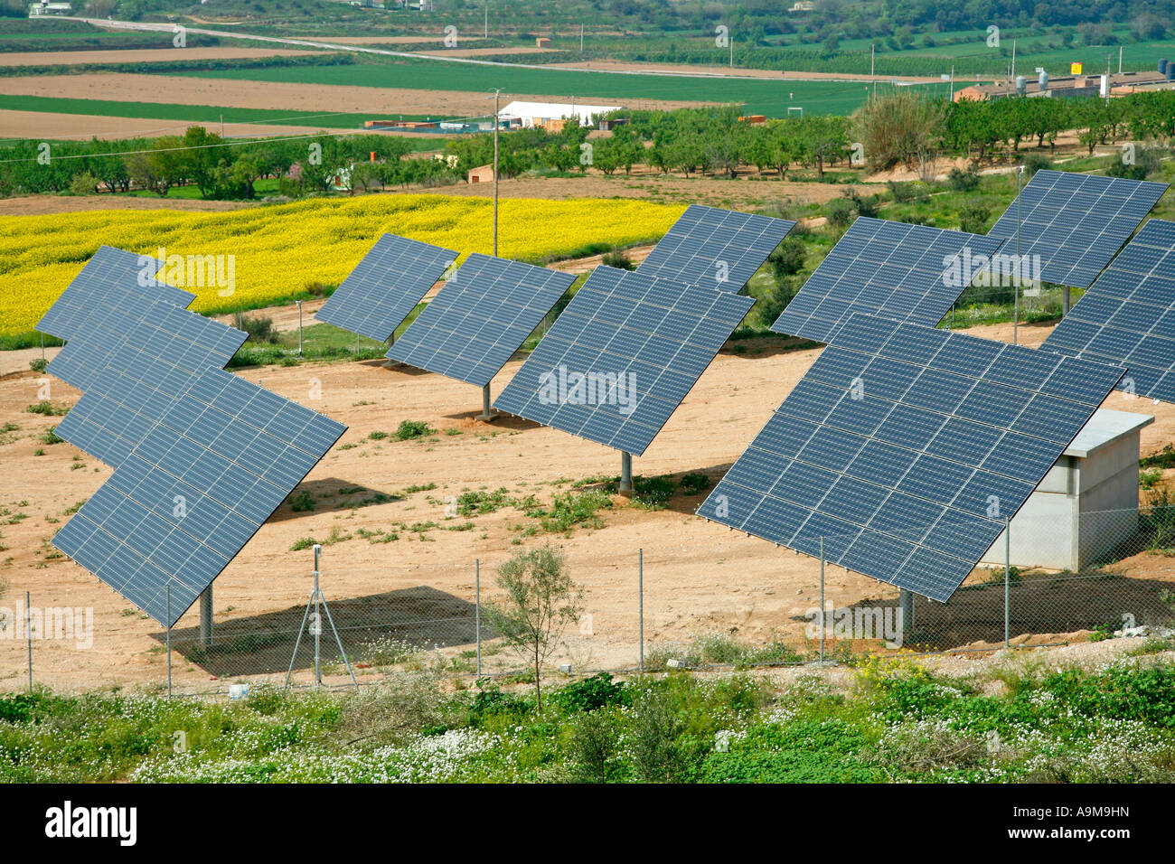 Solar panels. Lleida, Spain Stock Photo - Alamy