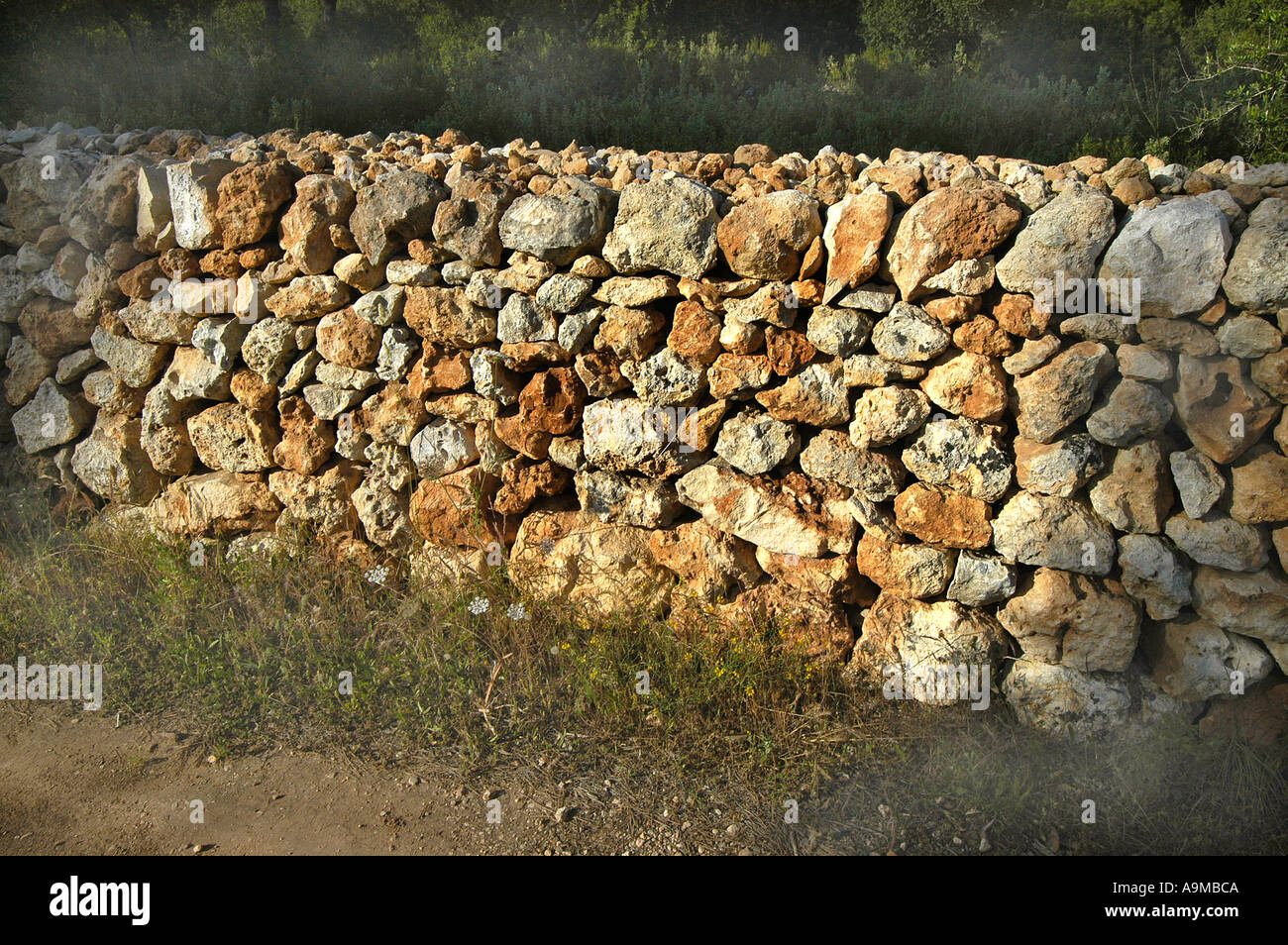mediterranean dry wall Stock Photo - Alamy