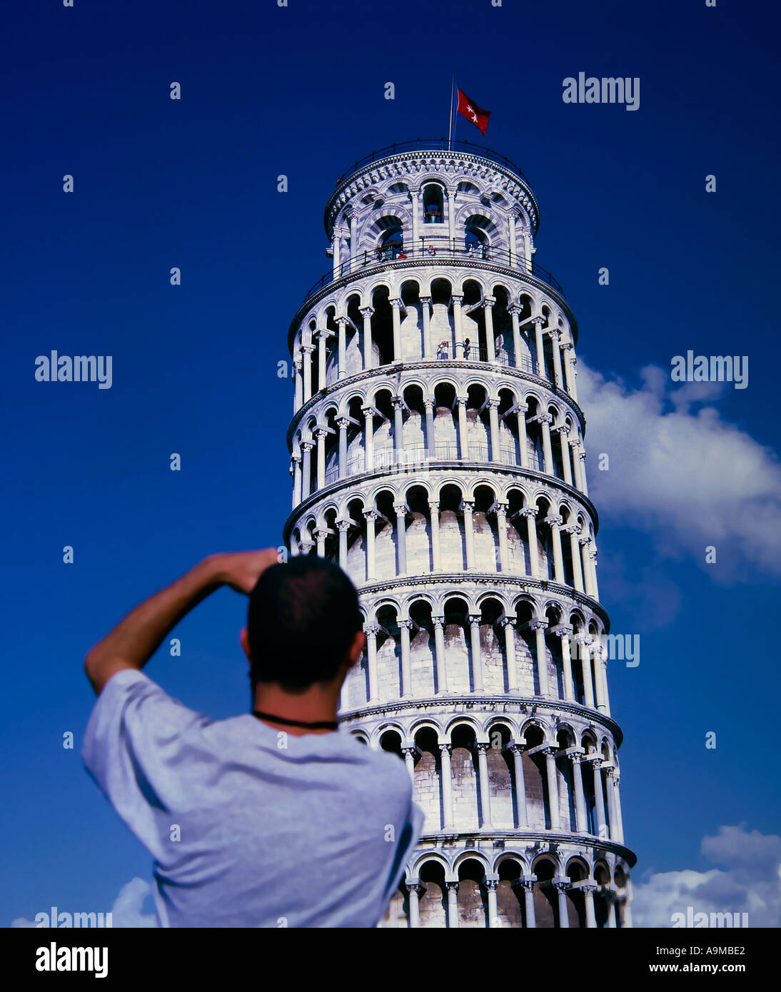 pisa tower tourist take picture holiday vacation tourism italy tuscany ...