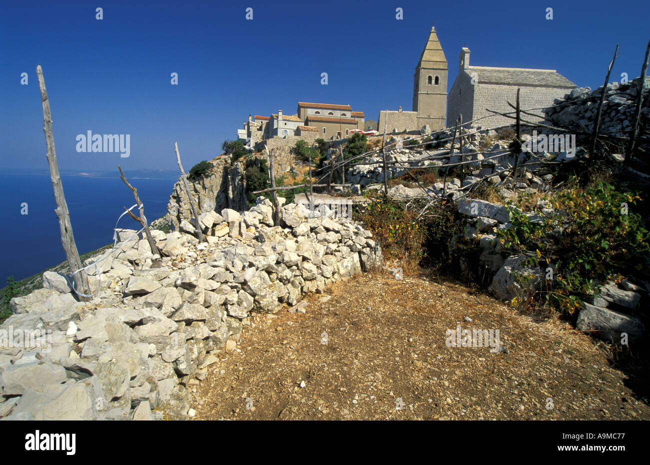 village of Lubenice on Cres island Stock Photo - Alamy