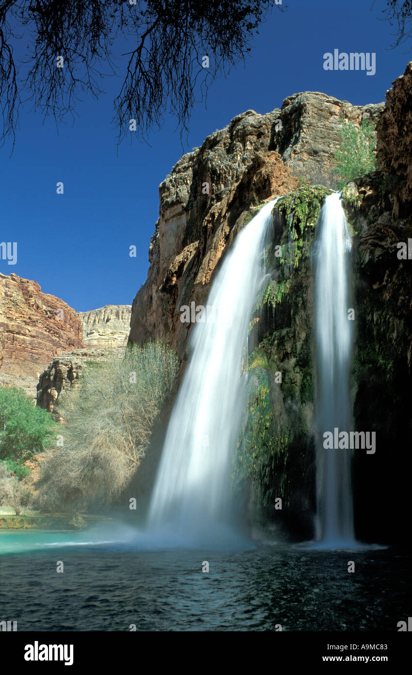 waterfall in the Havasu Canyon Havasupai Indian Reservation Grand ...