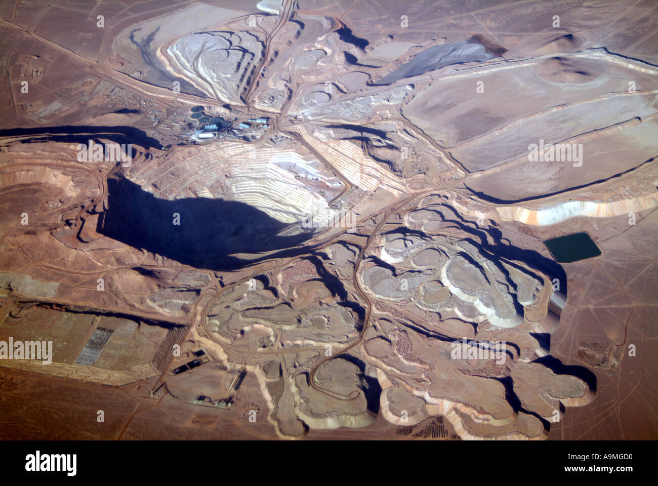 Opencast copper mine near Calama northern Chile Stock Photo - Alamy