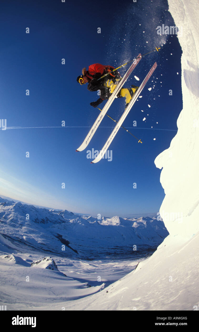 Male skier skiing on slopes hi-res stock photography and images - Alamy