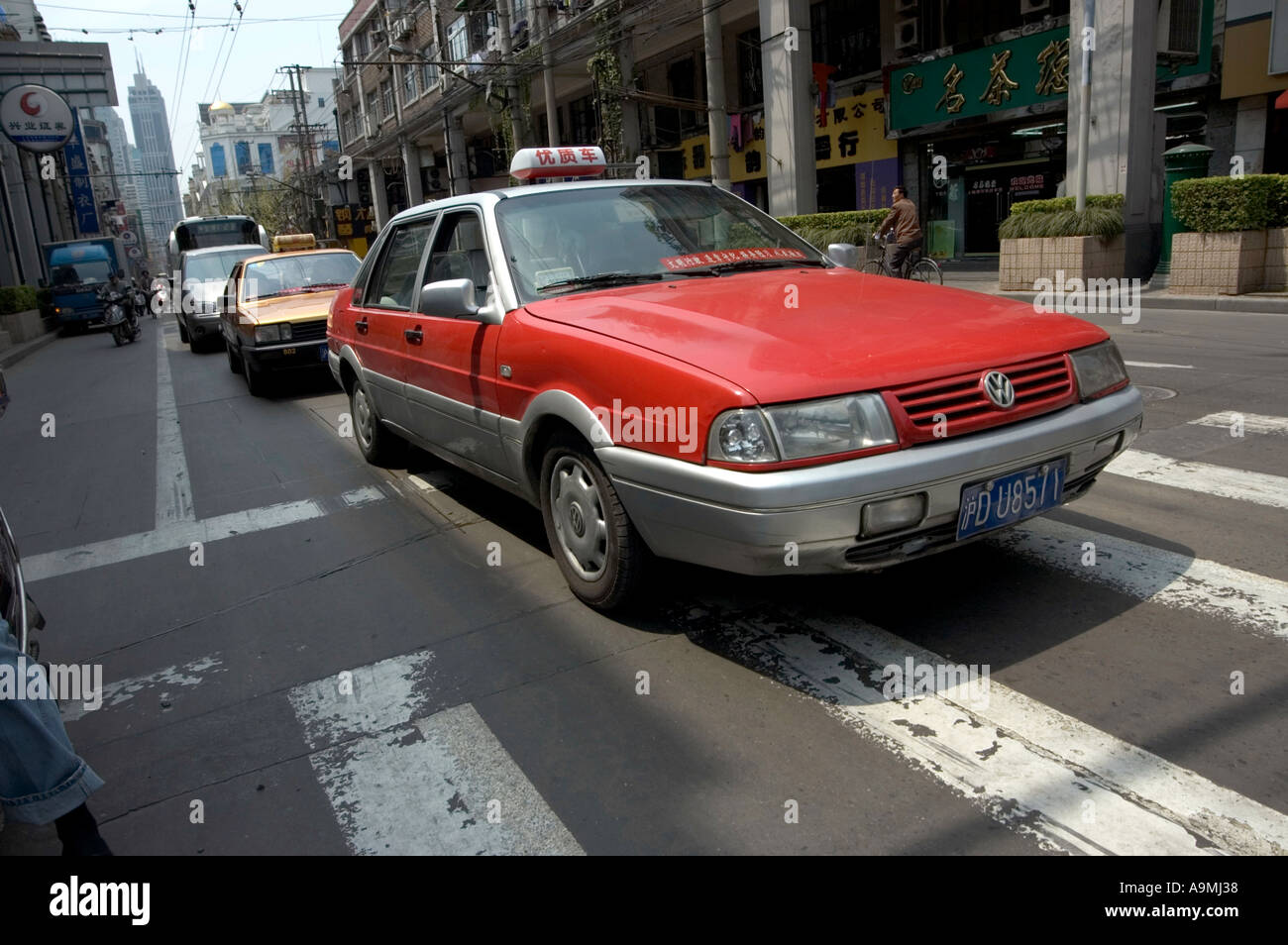 Shanghai taxi driving on hi-res stock photography and images - Alamy