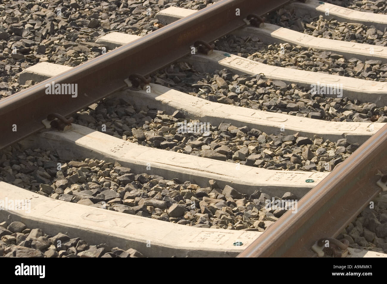 Light Rail Tracks Stock Photo - Alamy