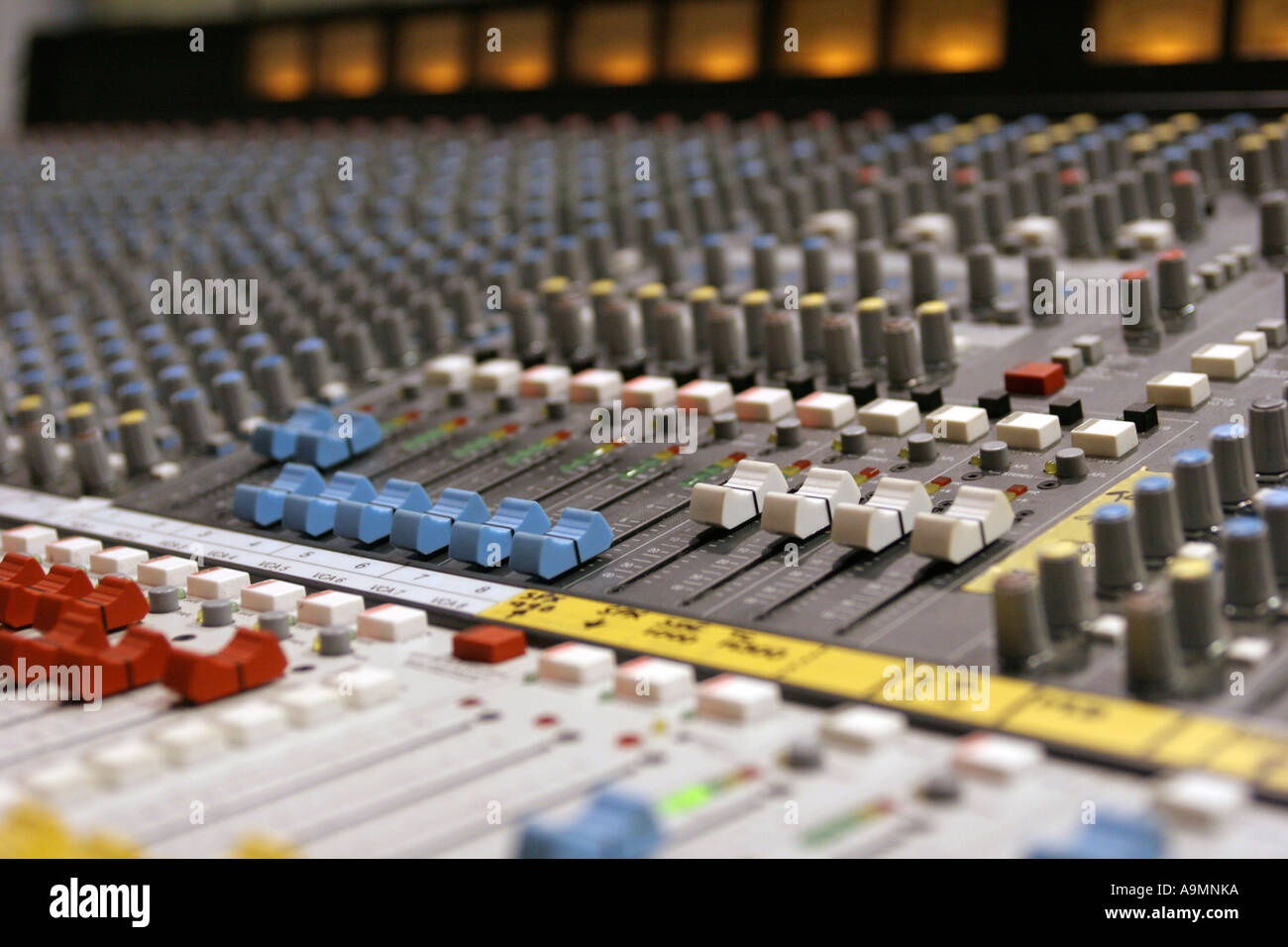 audio mixing desk Stock Photo - Alamy