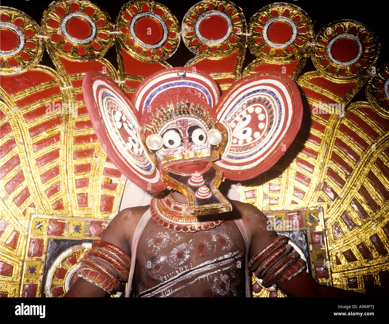THEYYAM A TRADITIONAL DANCEFORM OF KERALA Stock Photo - Alamy