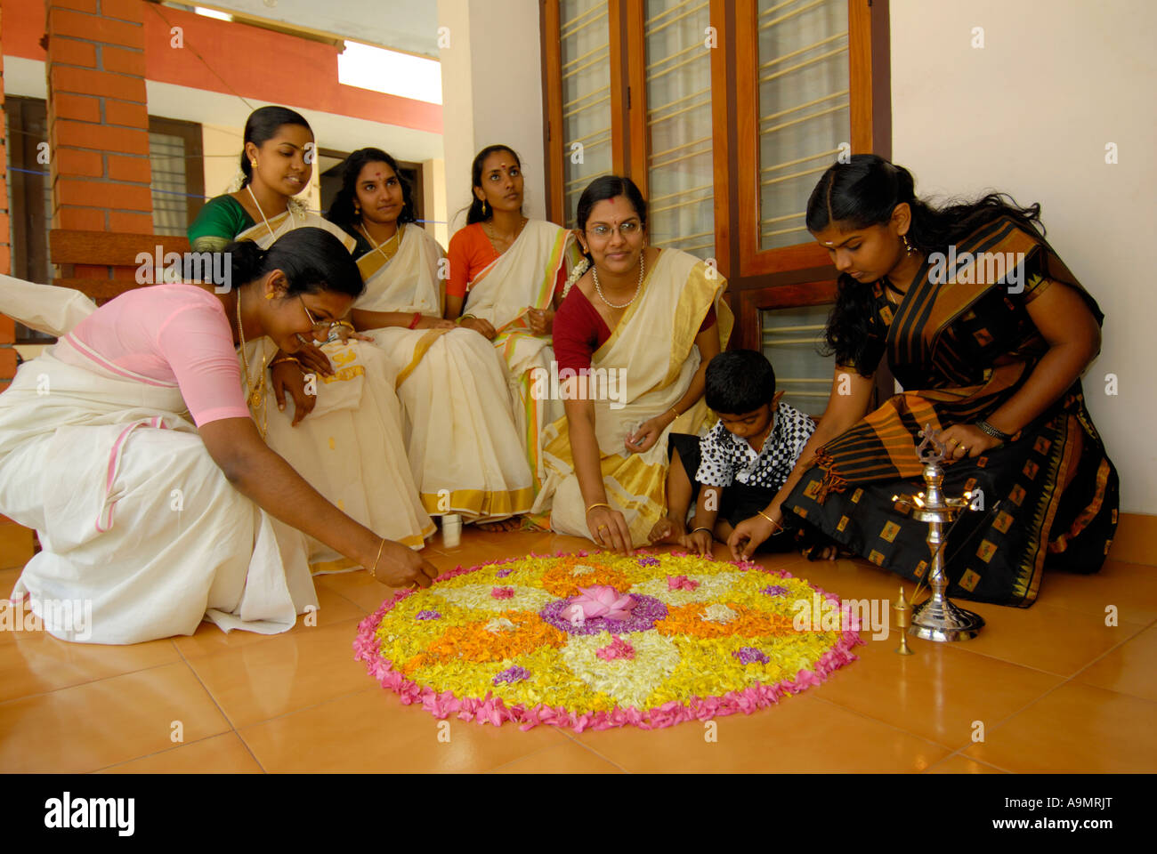 ONAM CELEBRATIONS IN KERALA Stock Photo - Alamy