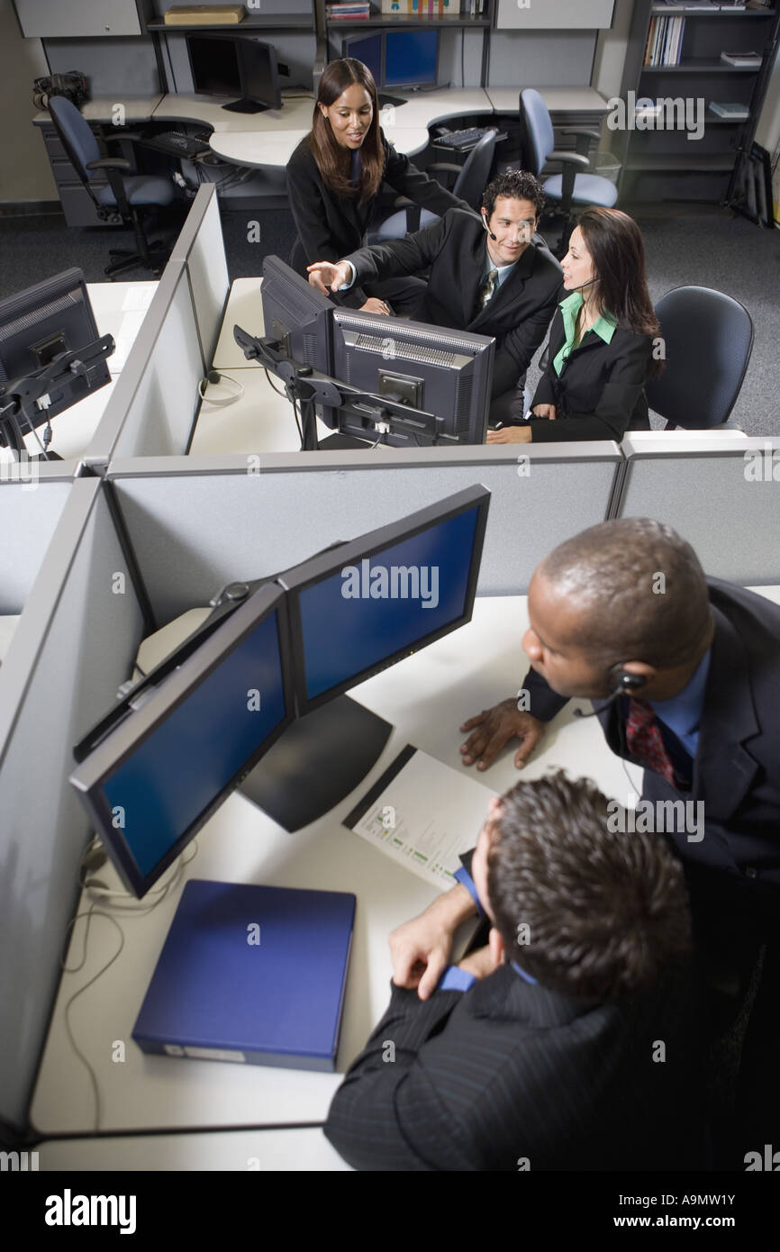 Busy office cubicles hi-res stock photography and images - Alamy
