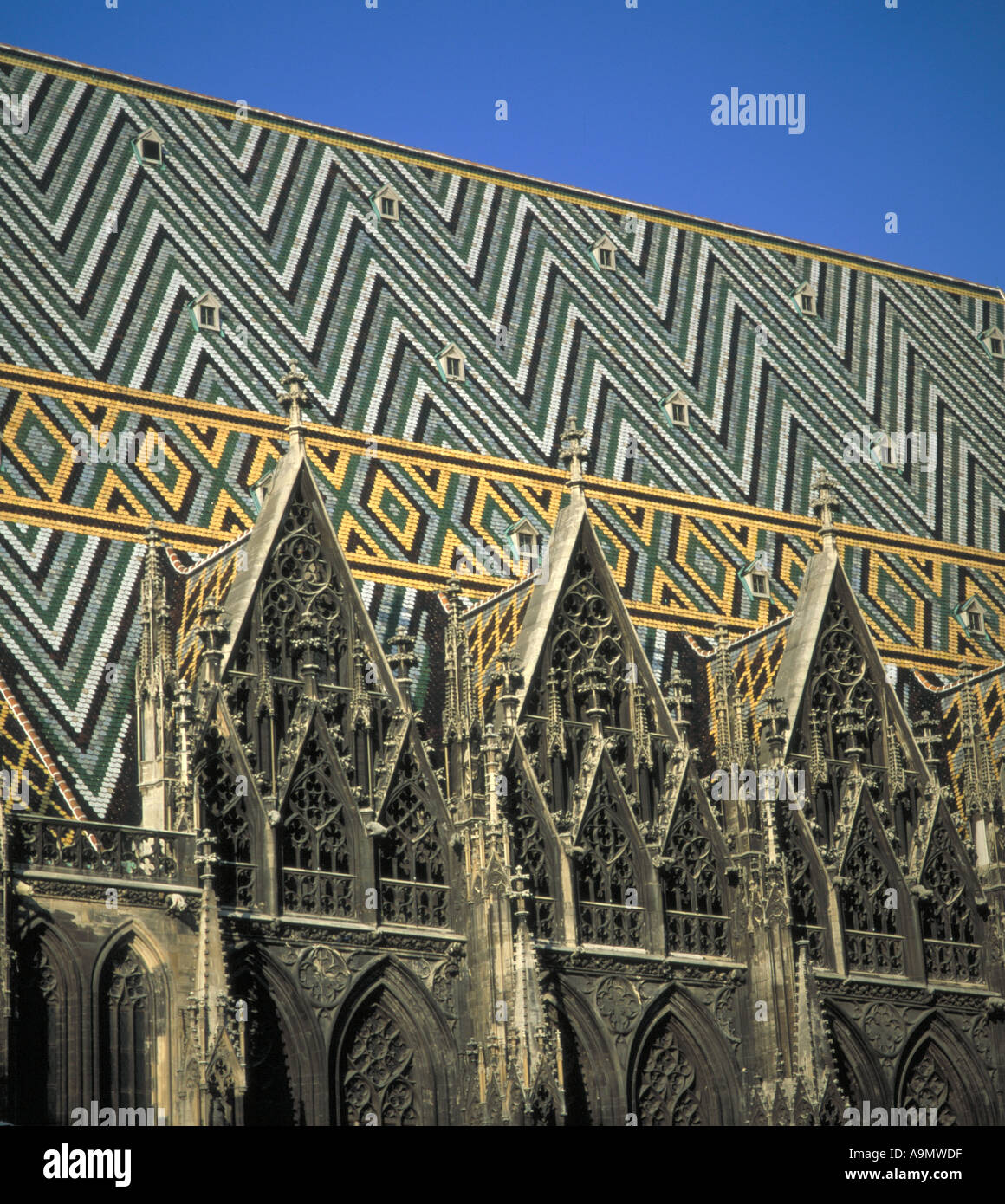 Roof patterns St Stefan s cathedral Vienna Stock Photo - Alamy