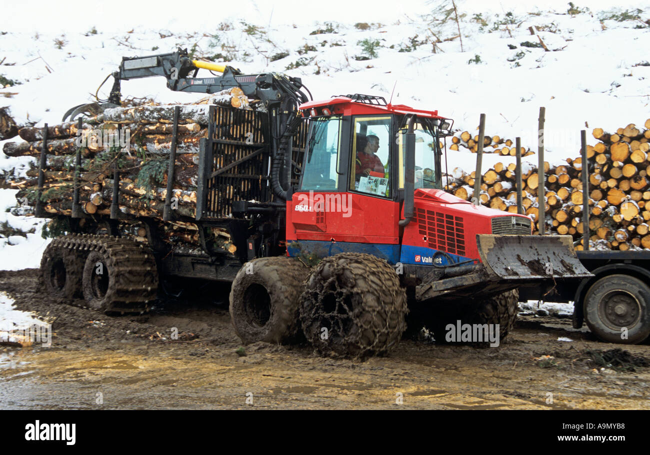 Forestry commission log pile hi-res stock photography and images - Alamy