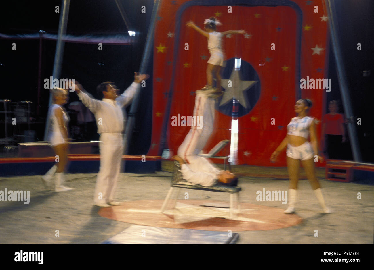 Bentley Bros. Brothers circus acrobat acrobatic family perform American ...