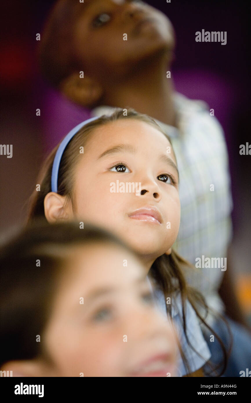 Kids attentive faces hi-res stock photography and images - Alamy