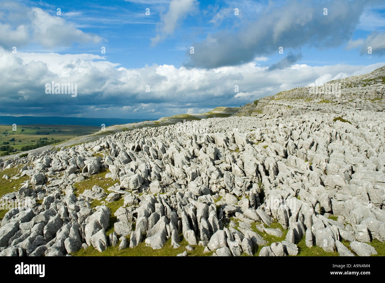 Ravenstonedale, from Stennerskeugh Clouds limestone pavement, near ...