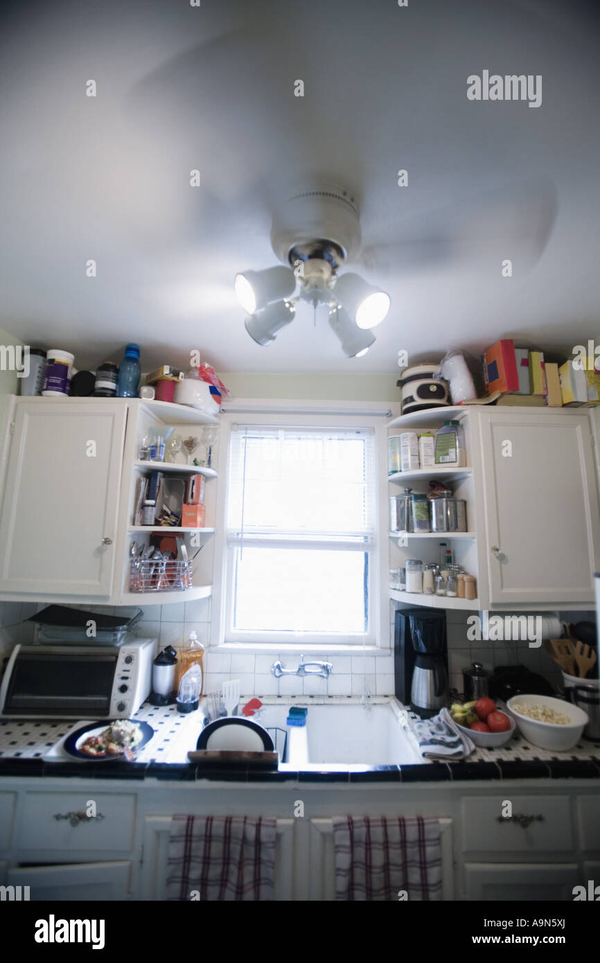 View of a kitchen sink Stock Photo - Alamy