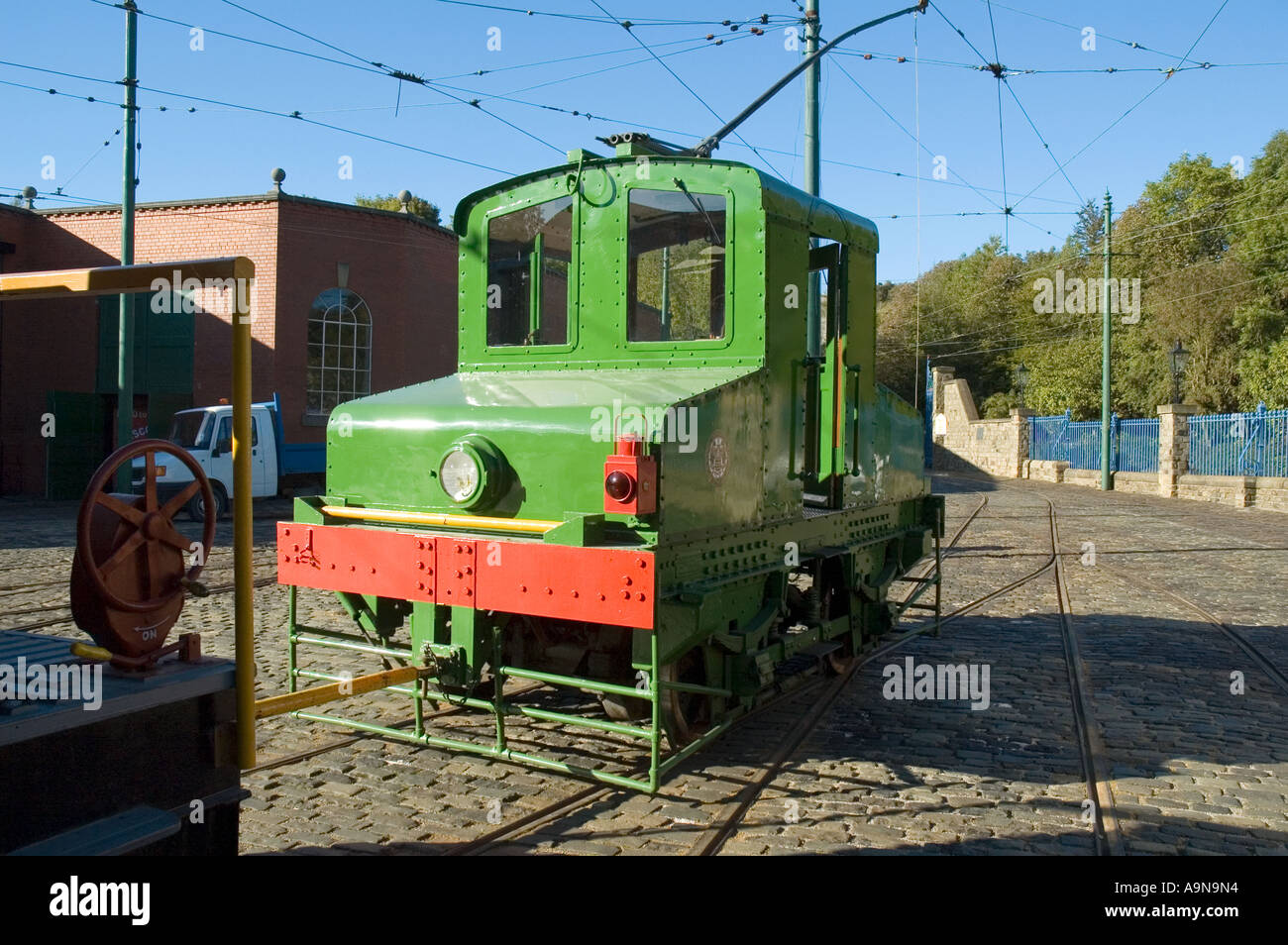 Maintenance vehicles, at the Crich Tramway Village, near Matlock ...