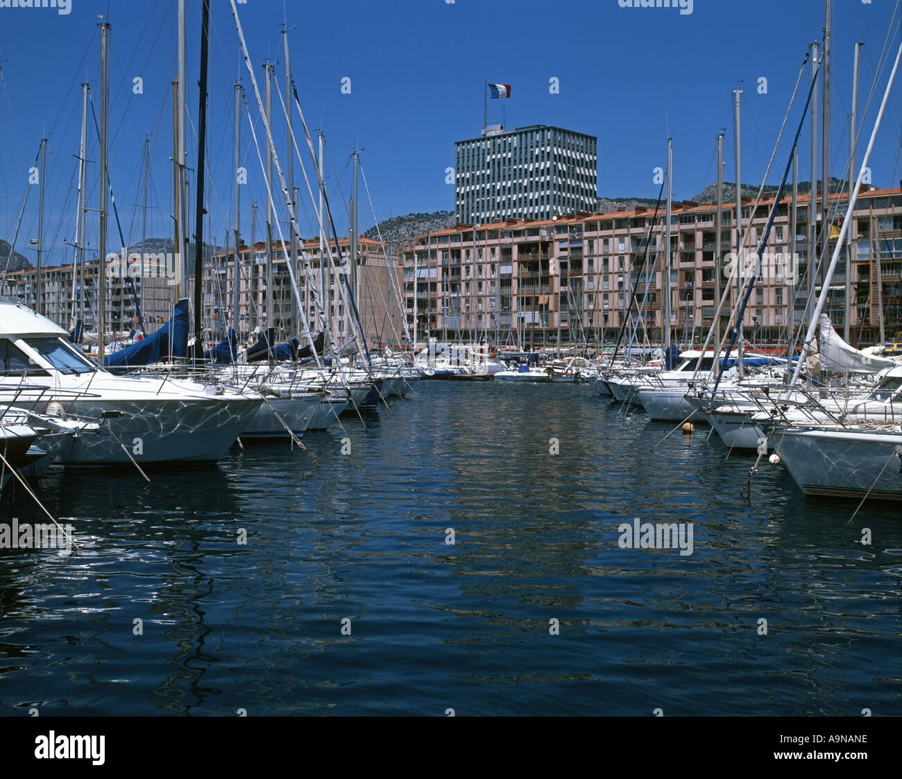 The harbour at Toulon in the Var Provence Côte d Azur France Stock ...