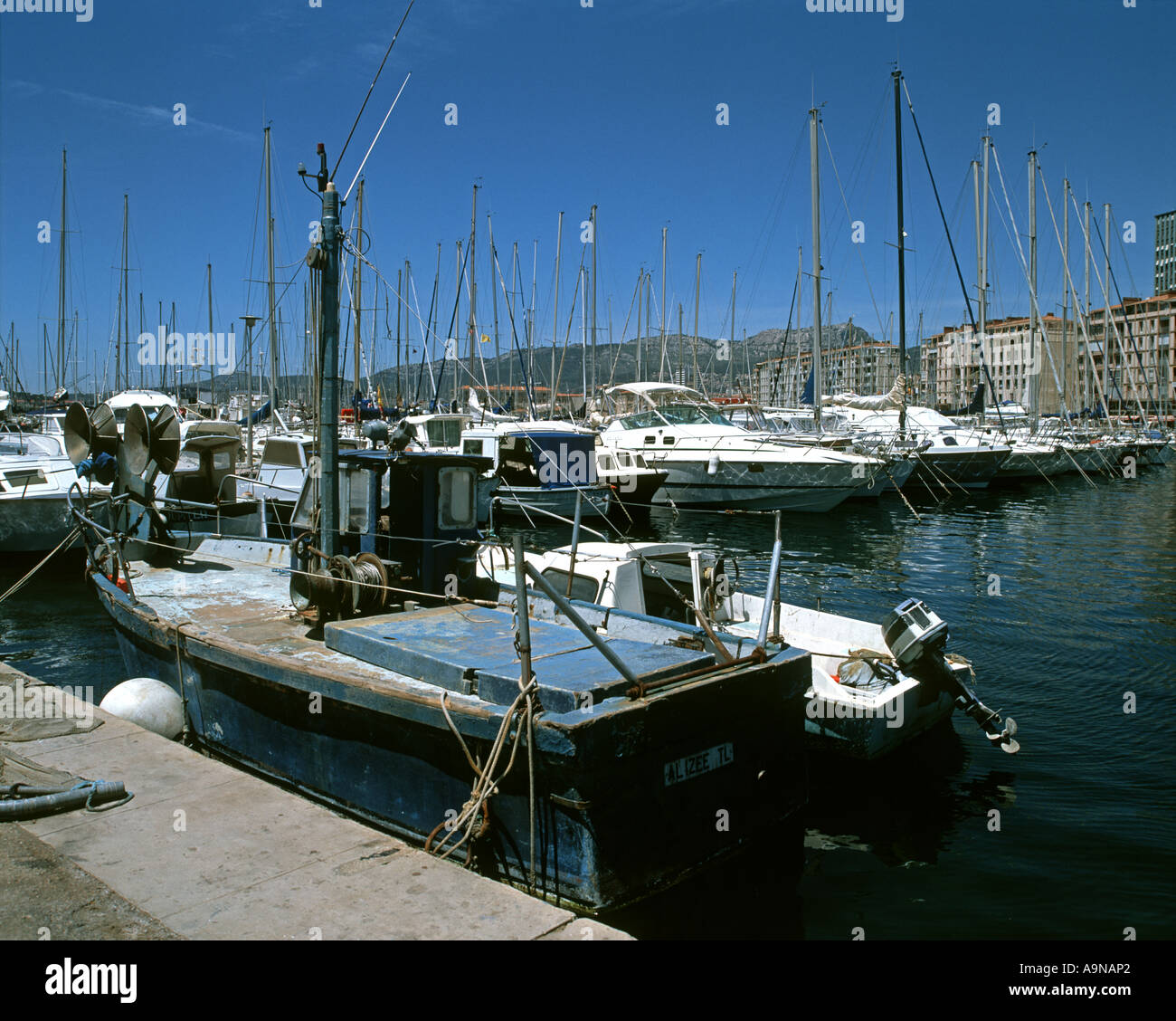 The harbour at Toulon in the Var Provence Côte d Azur France Stock ...