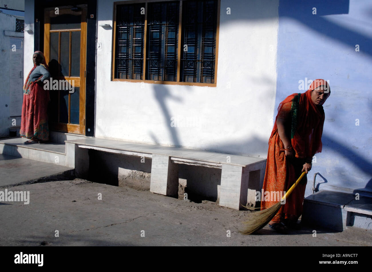 local women outside a house in Rajasthan, India Stock Photo - Alamy