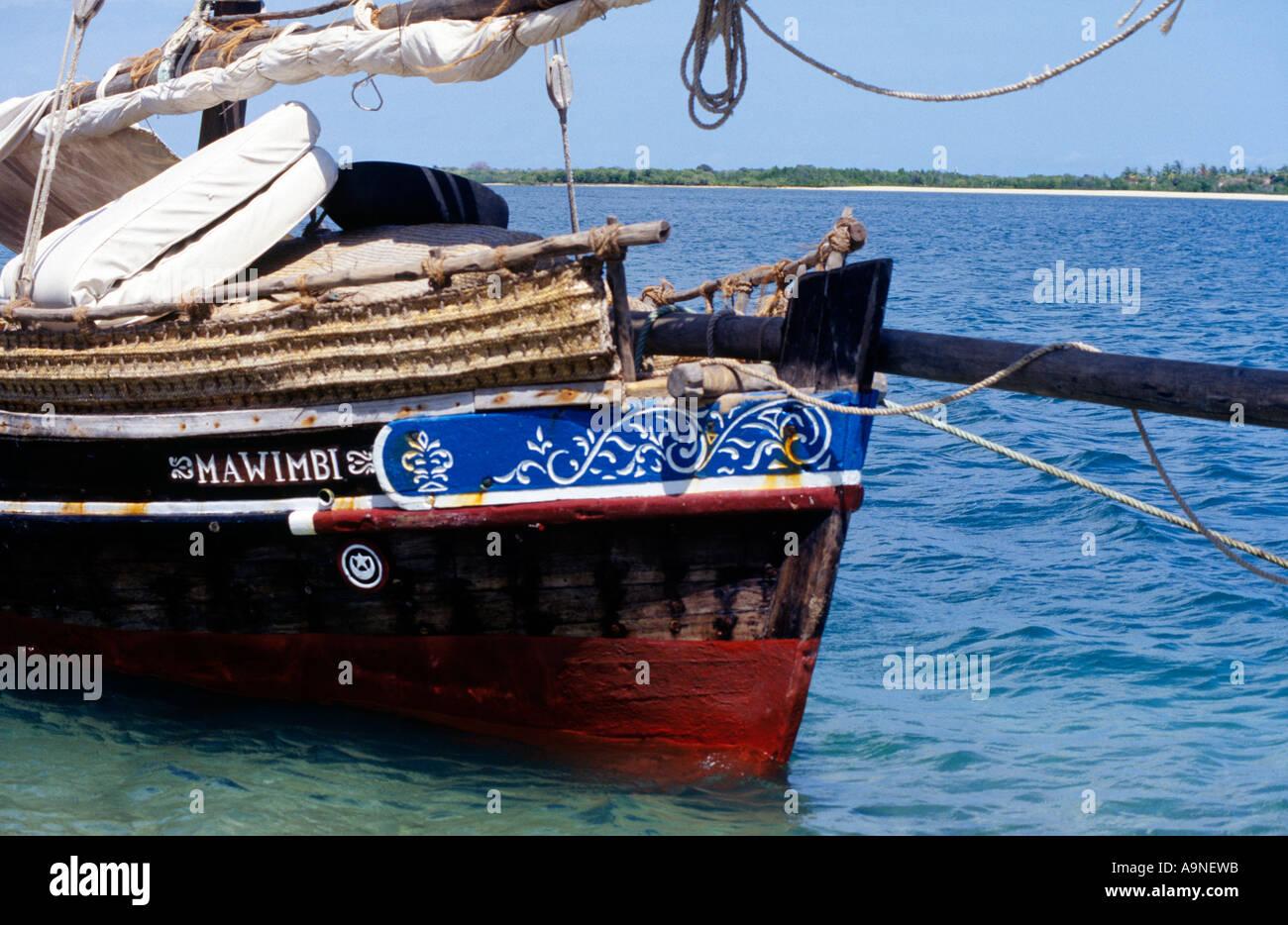 Dhow in Lamu Kenya Stock Photo - Alamy