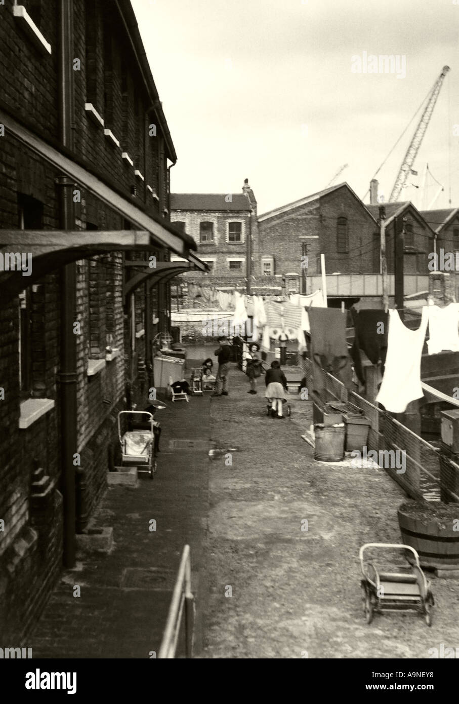 Backstreets Limehouse East London UK 1960 Stock Photo - Alamy