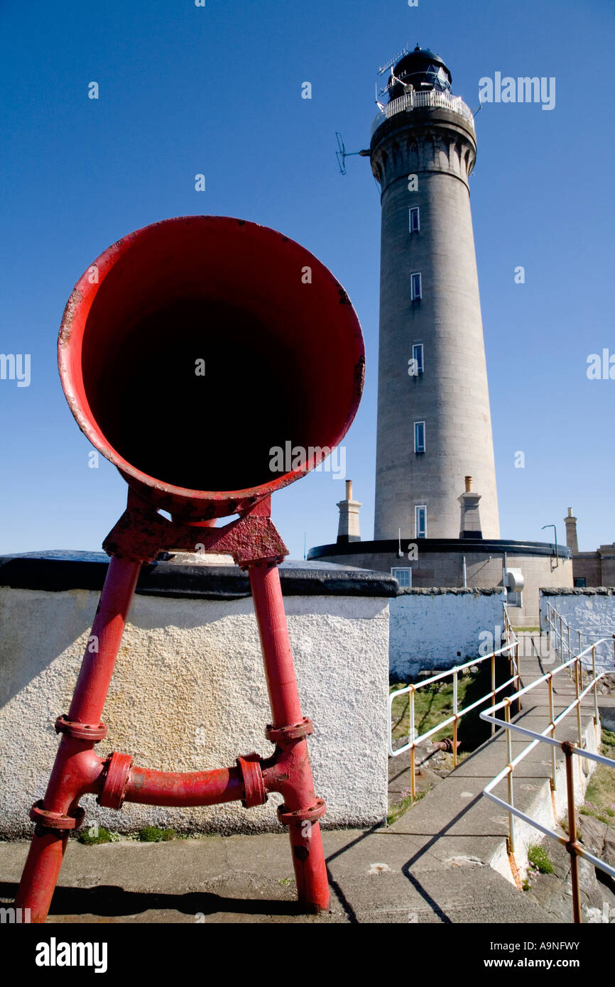 The Ardnamurchan point lighthouse and foghorn Stock Photo - Alamy