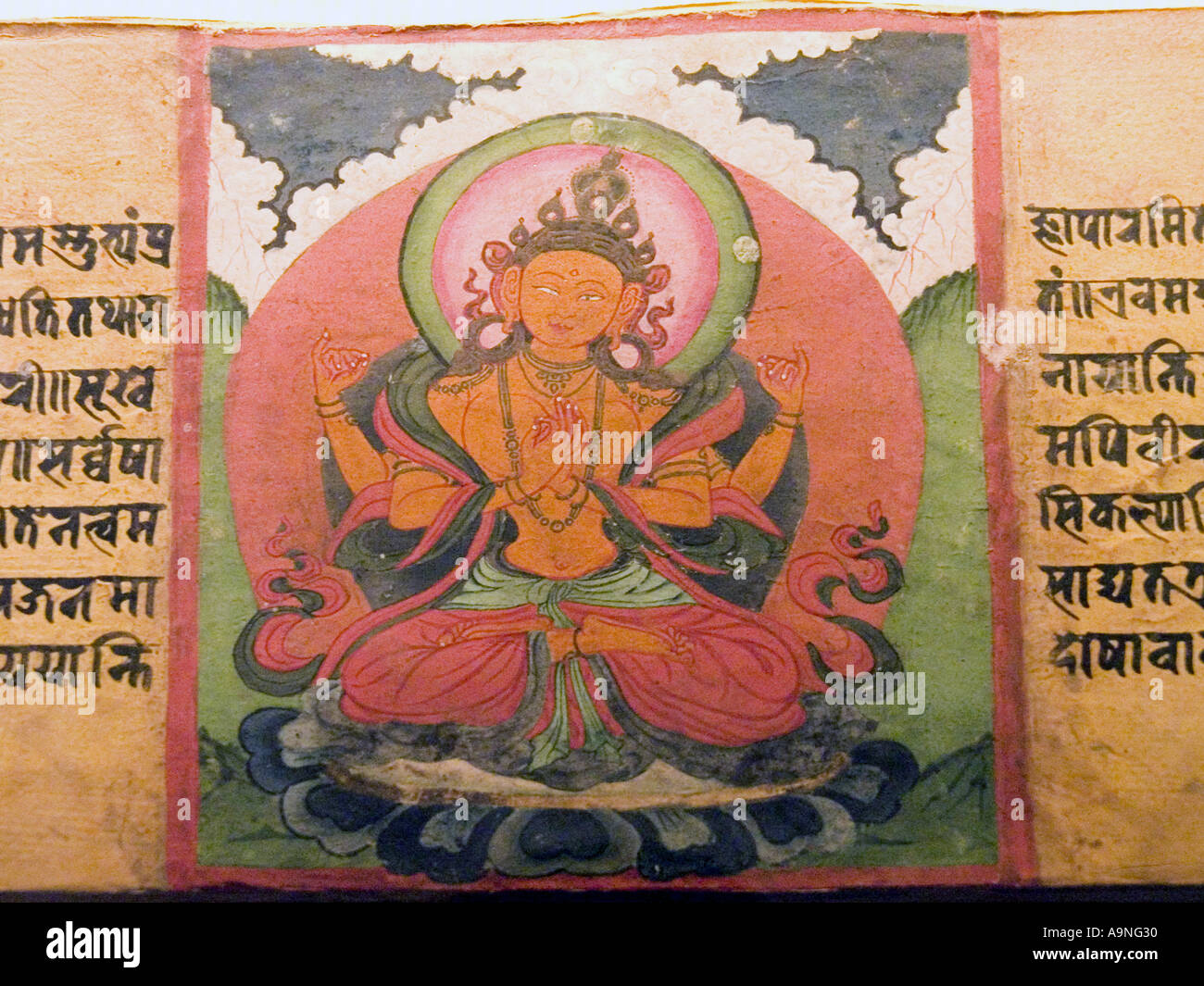 Buddhist script print hi-res stock photography and images - Alamy