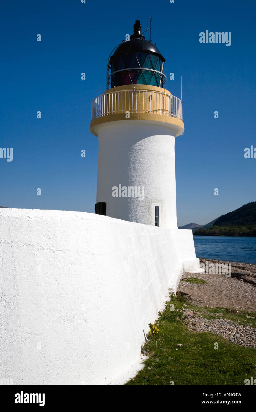 Corran Lighthouse Loch Linnhe Ardmanurchan Stock Photo - Alamy