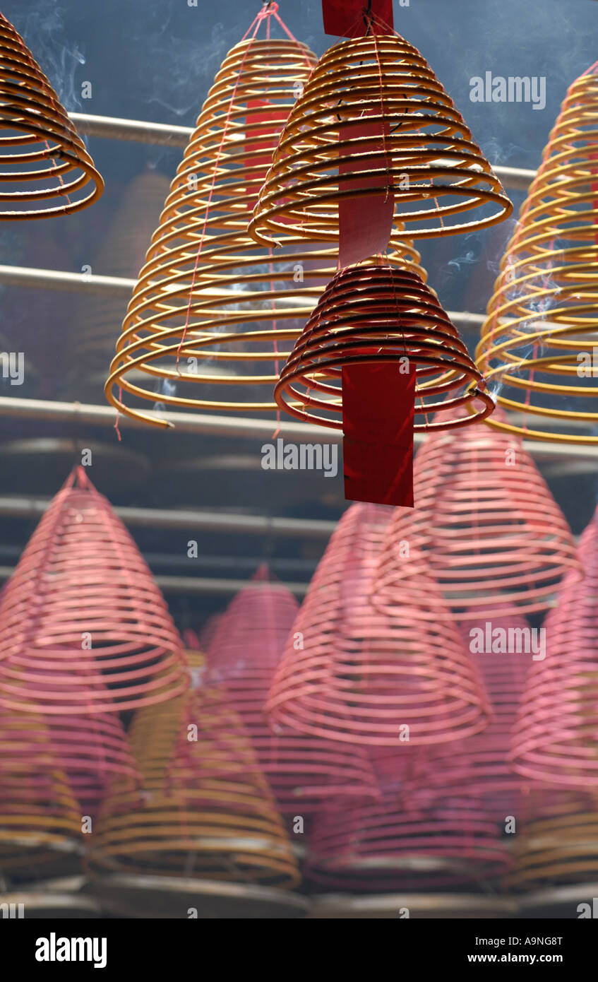 Incense Coils at Tim Hau temple, Hongkong SAR Stock Photo - Alamy