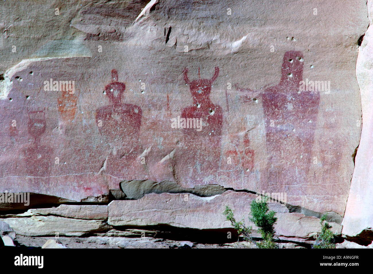 sego canyon pictographs, utah Stock Photo - Alamy