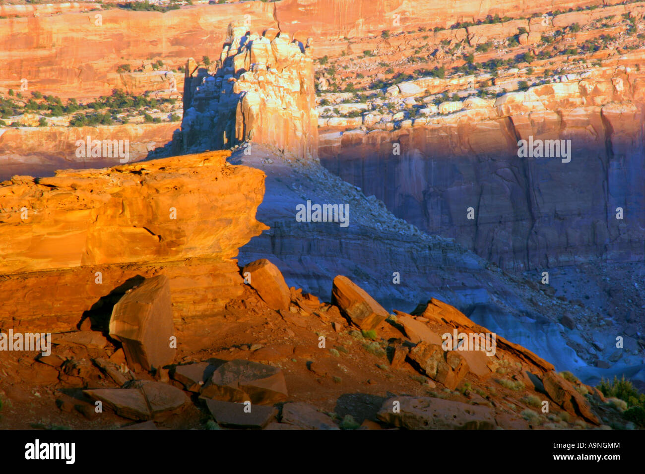 sunset from panorama point, capitol reef national park, utah Stock ...