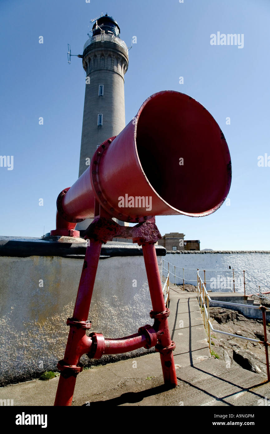 The Ardnamurchan point lighthouse and foghorn Stock Photo - Alamy