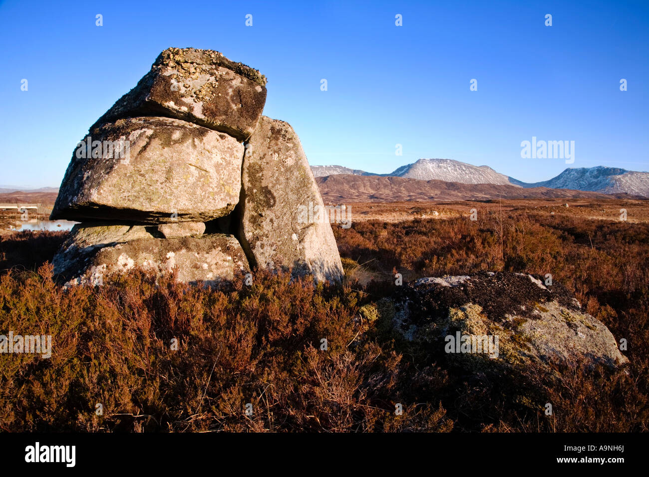 A group of rocks on Rannoch moor Stock Photo - Alamy