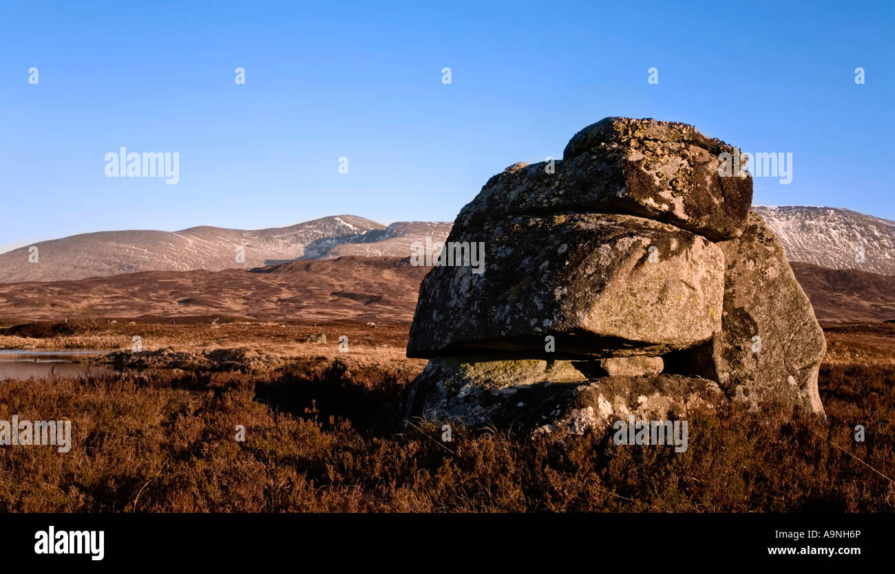 A group of rocks on Rannoch moor Stock Photo - Alamy