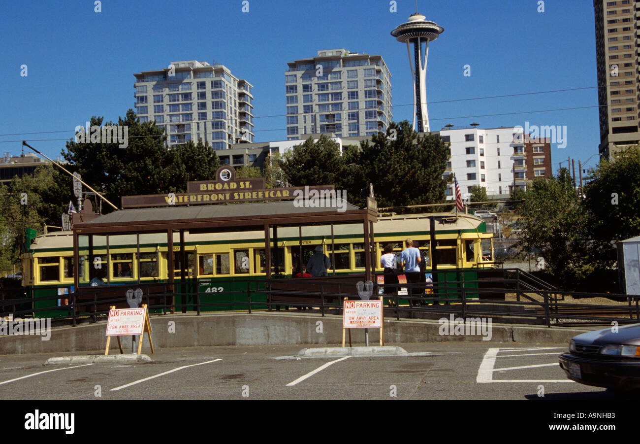 SEATTLE WASHINGTON STATE USA September A Waterfront Streetcar in Broad ...